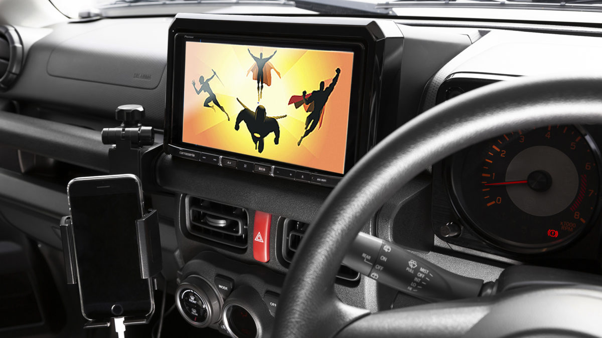 【carrozzeria】ジムニーがエンタメの前線基地に！？その高画質にひと目惚れ！｜LETS GO 4WD WEB