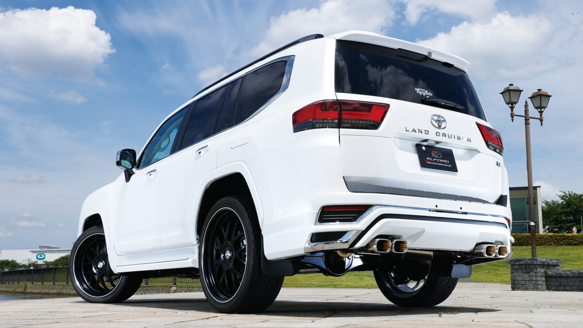 【ELFORD】 エアロとマフラーとホイールのトータルコーデが美しい仕上がりの中に様々な性能を盛り込む｜LETS GO 4WD WEB